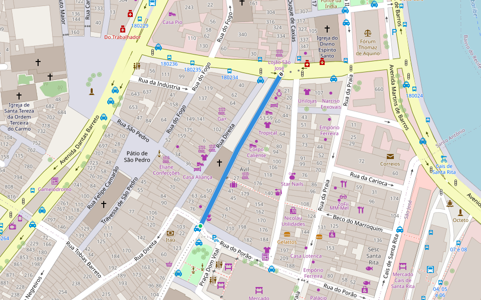 Penha Street in Pernambuco | Walking Map