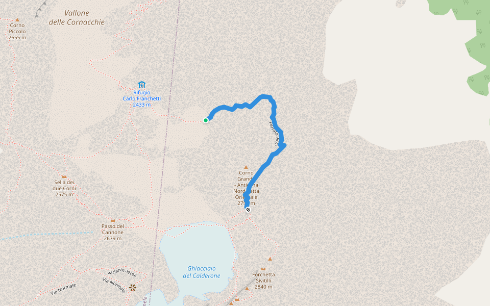 Ferrata Ricci | Walking Map