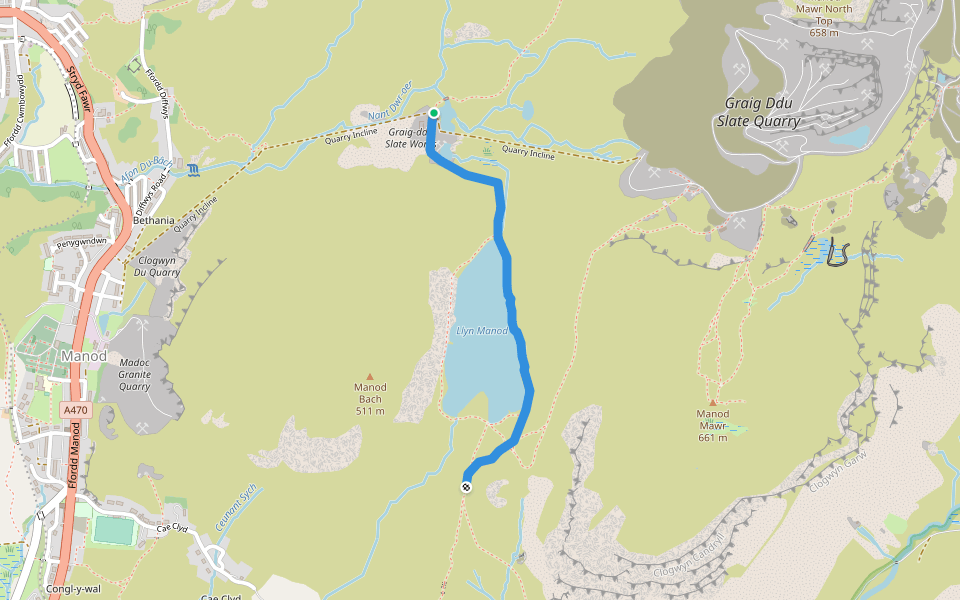 Bwlch y Manod | Walking Map