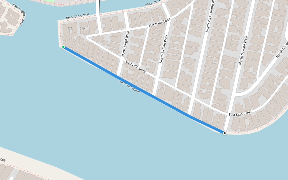 Naples Course in California | Walking Map