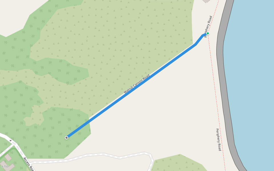 Walnut Canyon Road in California | Walking Map