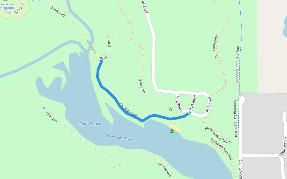 HC .3 mi path Walking And Running Trail - Le Roy, Minnesota | Pacer