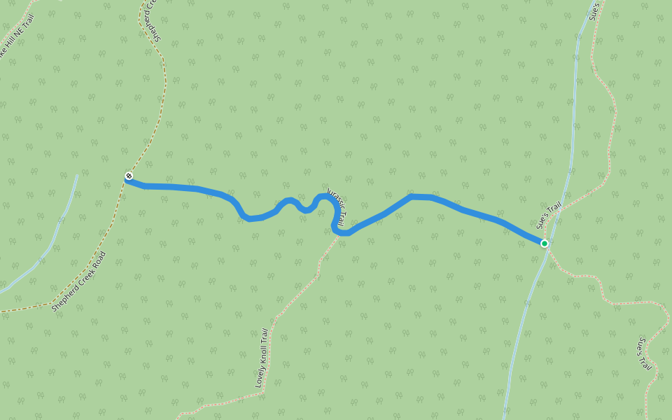 Jurassic Trail in British Columbia | Walking Map