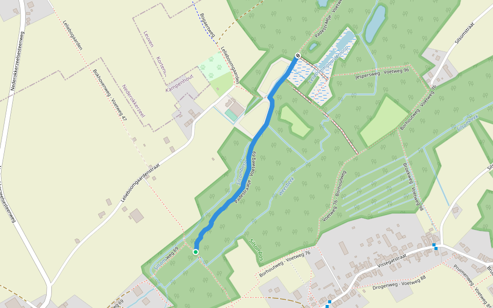 Voetweg 69 - Padestraatje Walking And Running Trail - Kortenberg ...