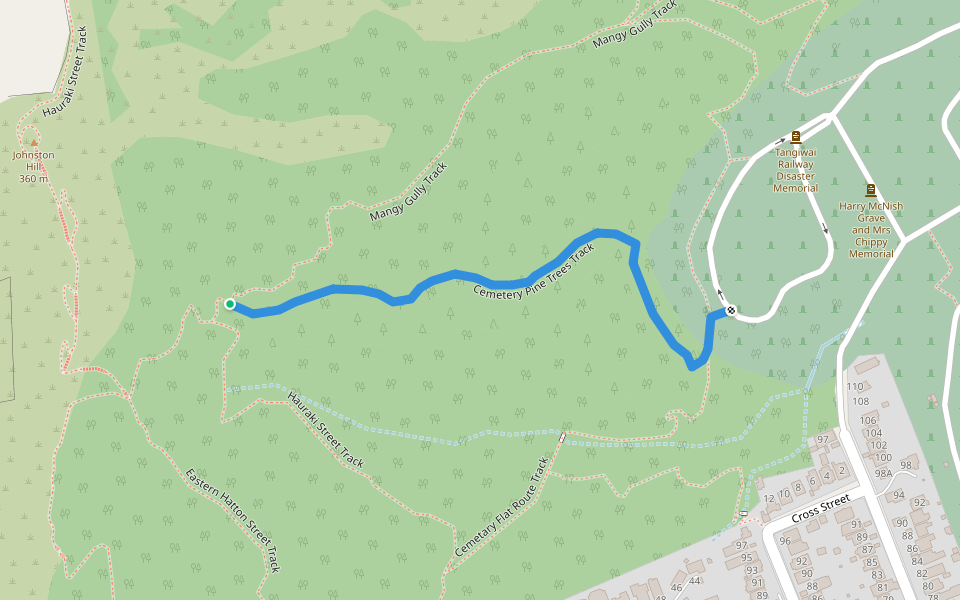 Cemetery Pine Trees Track Walking and Running - Wellington | Pacer