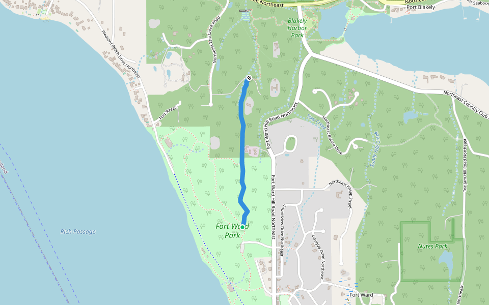 Fort Ward Hill Trail in Washington | Walking Map