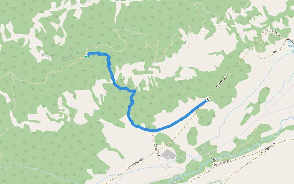 Philmont HQ - Tooth of Time Trail (Stockade) in New Mexico | Walking Map