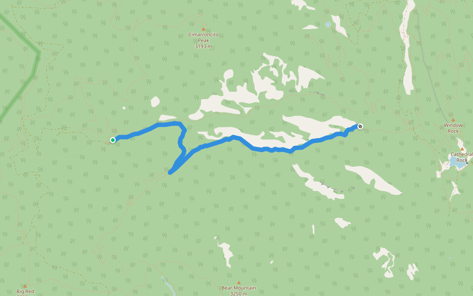 Middle Fork in New Mexico | Walking Map