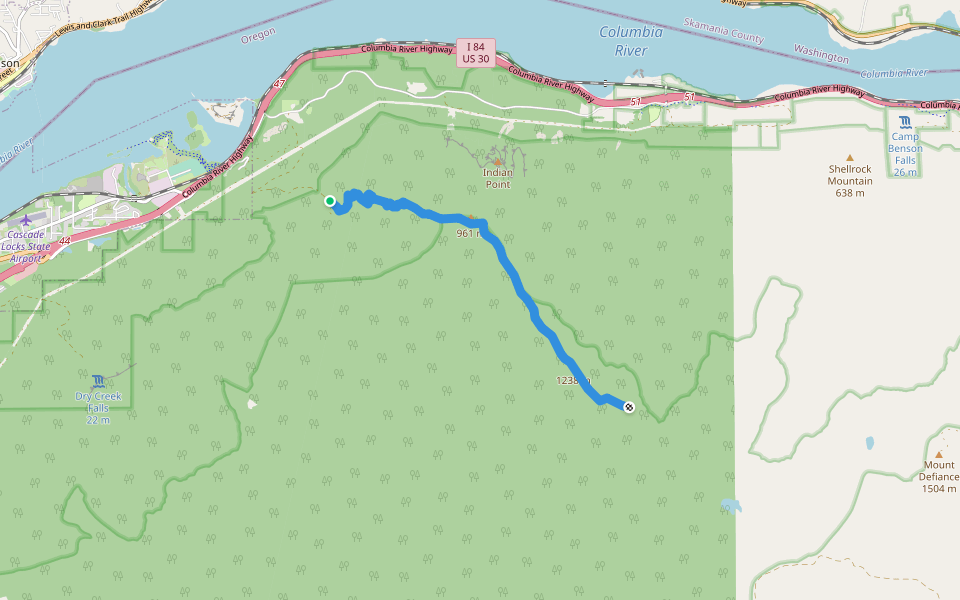 Nick Eaton Trail #447 Hiking - Cascade Locks, Oregon | Pacer