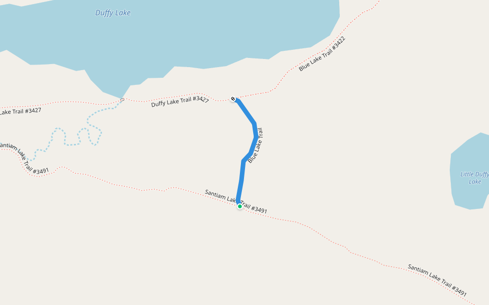 Blue Lake Trail in Oregon | Walking Map