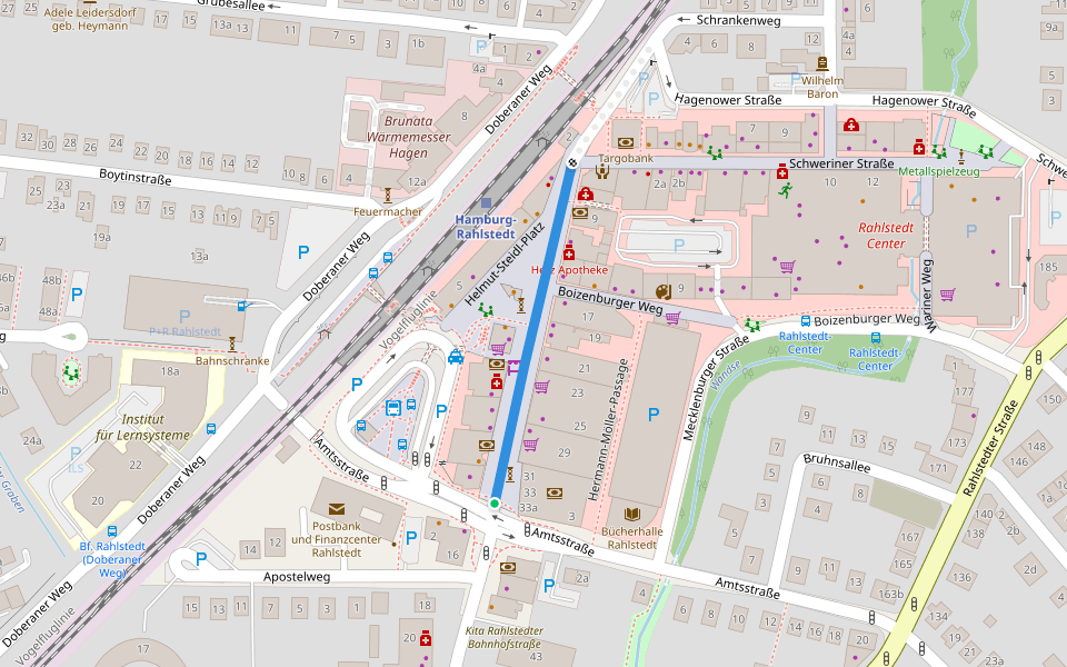 Rahlstedter Bahnhofstrasse Walking And Running Trail - Hamburg | Pacer