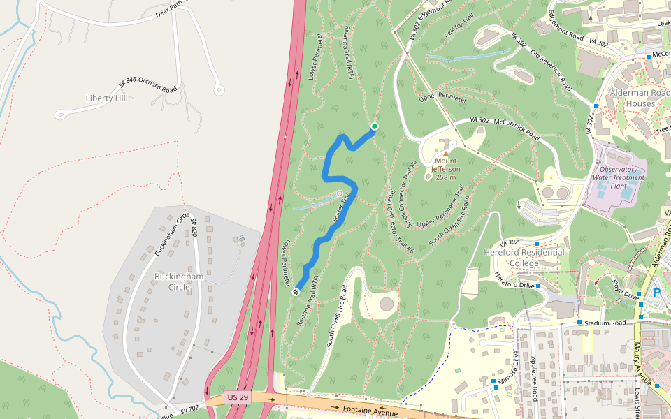 Spider Trail Walking and Running - Charlottesville, Virginia | Pacer