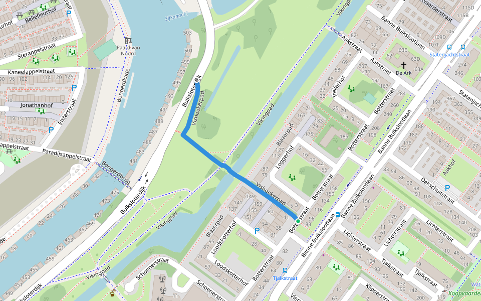 Vishoekerpad Walking And Running Trail - Amsterdam, Noord-Holland | Pacer