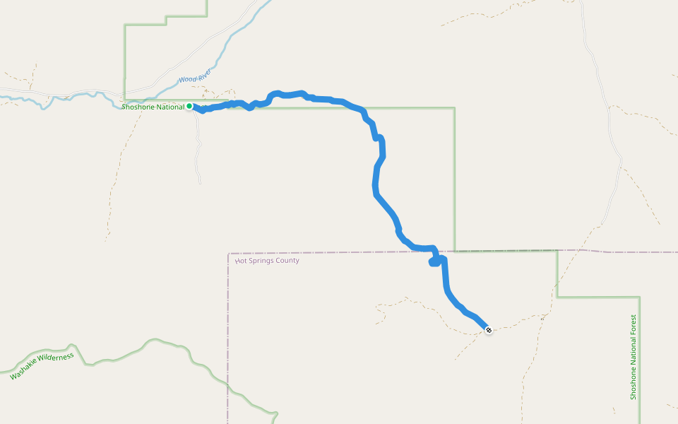 Gooseberry Trail in Wyoming | Walking Map