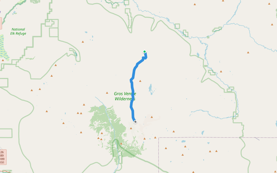 Crystal Creek Trail in Wyoming | Walking Map