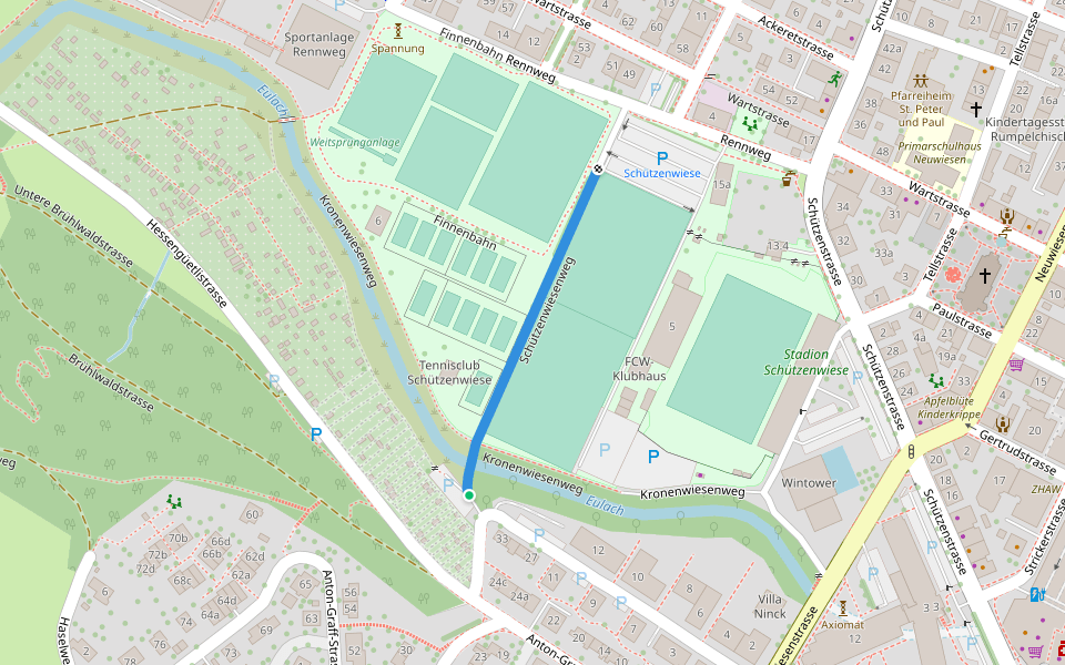 Schützenwiesenweg Walking And Running Trail - Winterthur, Zürich | Pacer