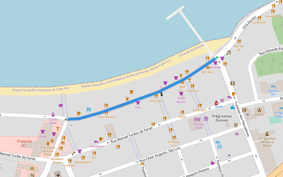 Rua das Pedras | Walking Map