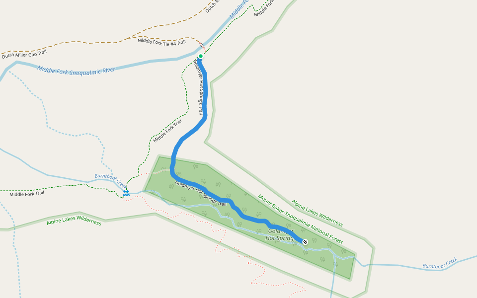 Goldmyer Hot Springs Trail Hiking - North Bend, Washington | Pacer
