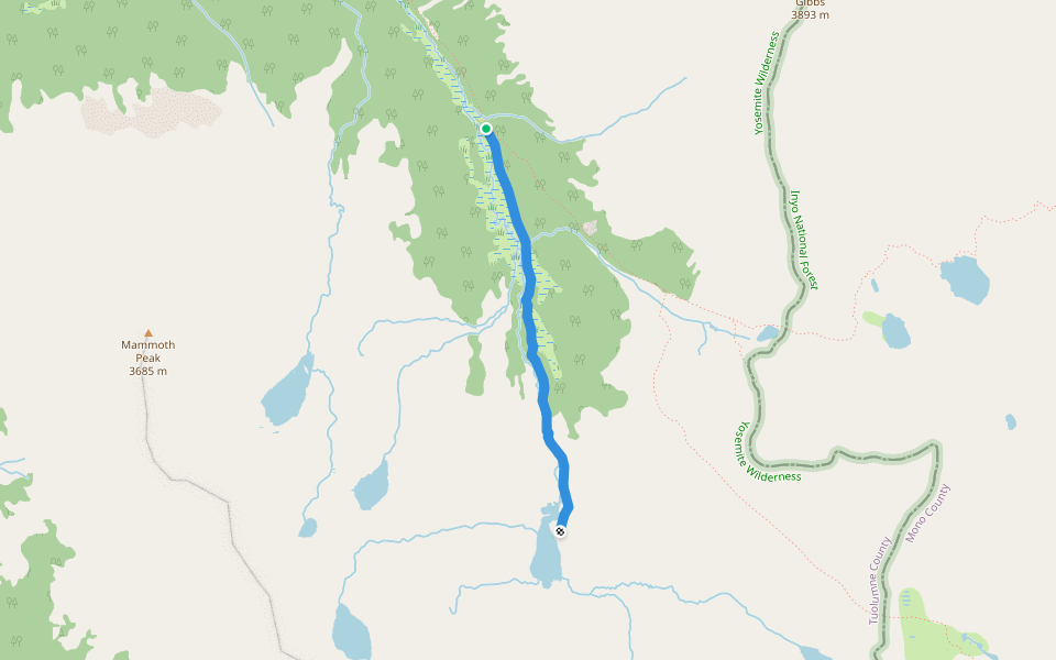 Spillway Lake Trail in California | Walking Map