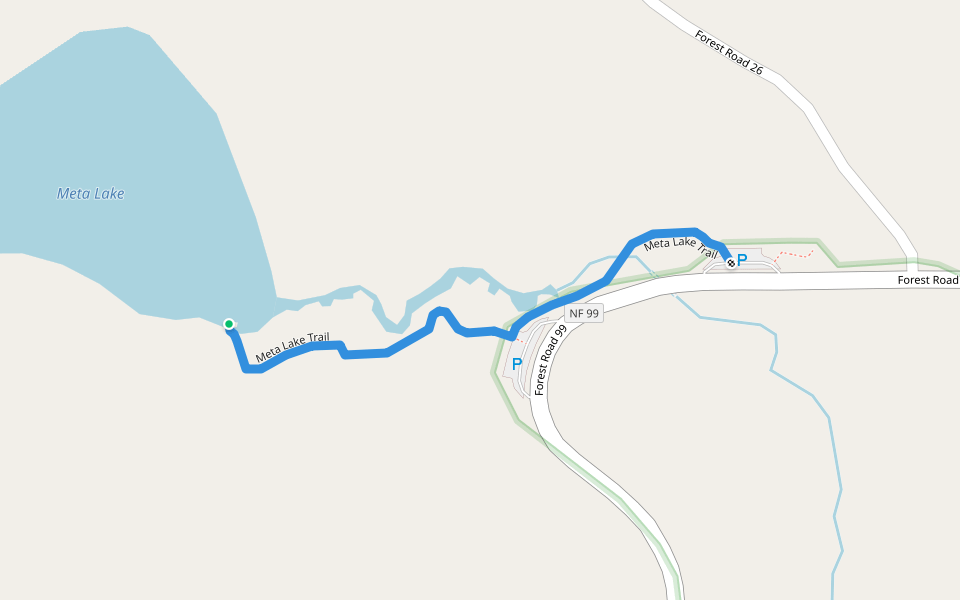 Meta Lake Trail in Washington | Walking Map