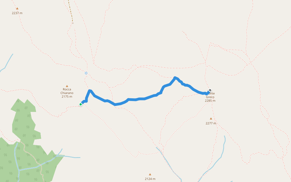 Unmarked path for M. Greco | Walking Map