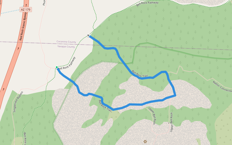 Bell Rock Trail in Arizona | Walking Map