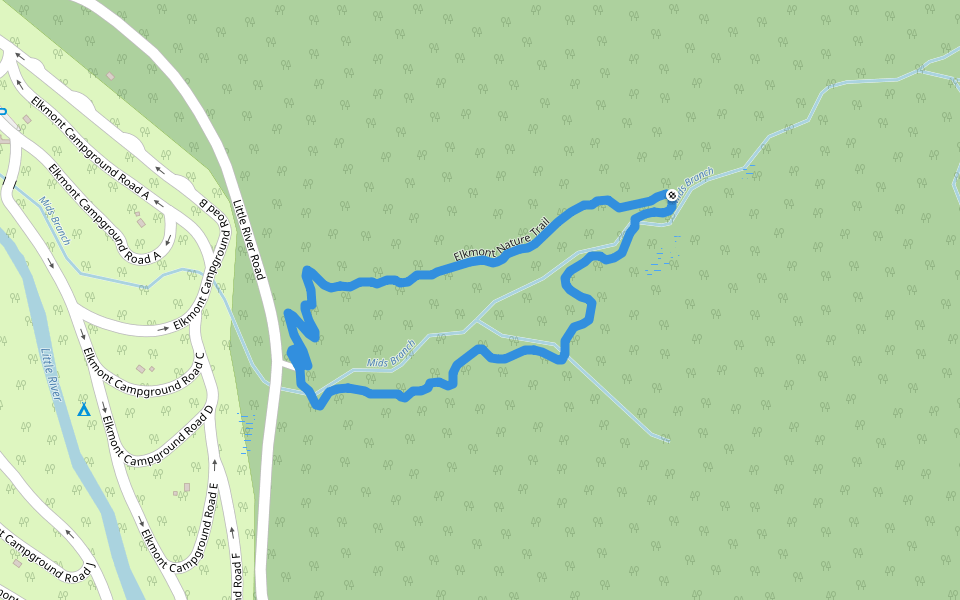 Elkmont Nature Trail in Tennessee | Walking Map