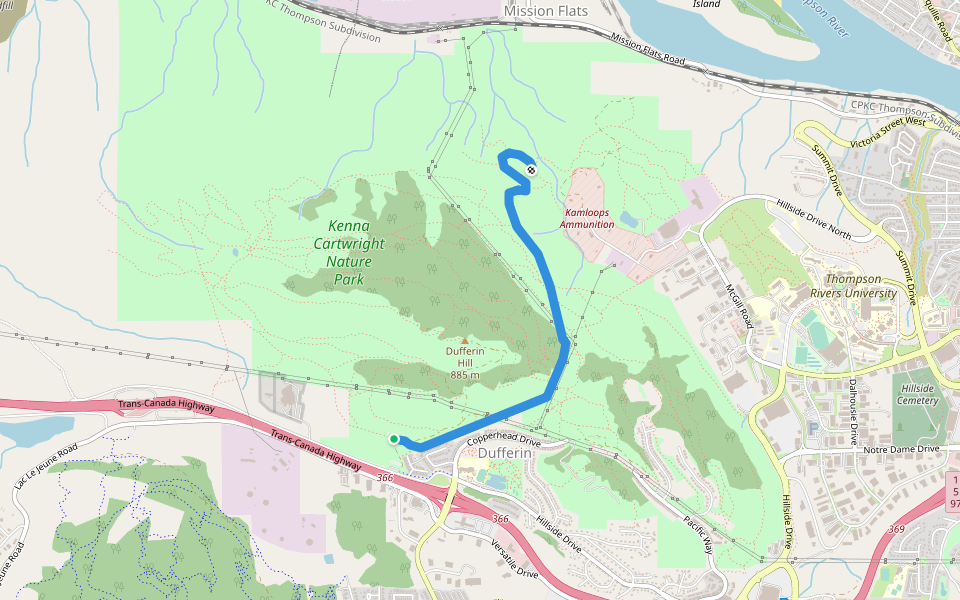 Red-Tailed Hawk Walking And Running Trail - Kamloops, British Columbia ...