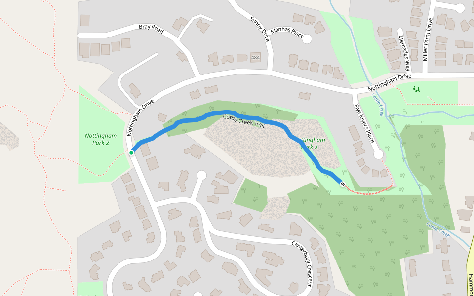 Cottle Creek Trail in British Columbia | Walking Map