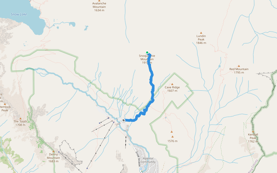 Snoqualmie Mountain Trail in Washington | Walking Map