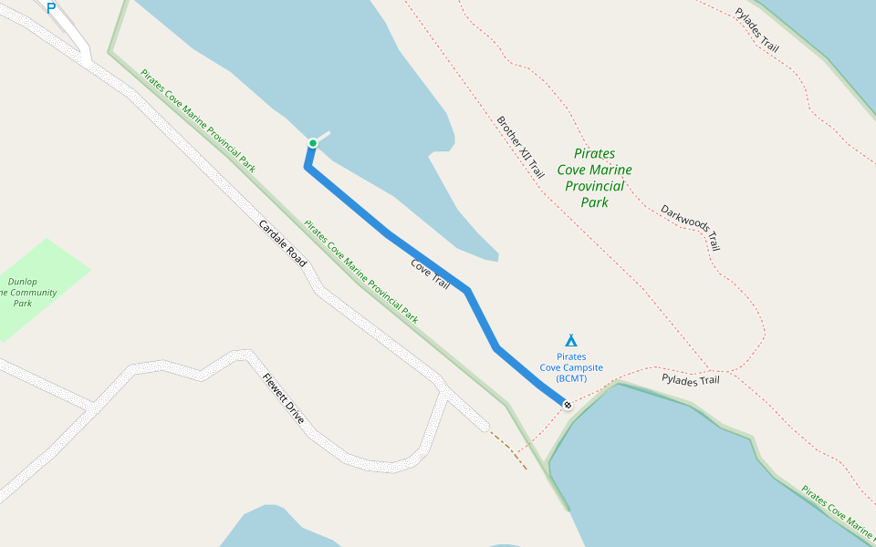 Cove Trail in British Columbia | Walking Map