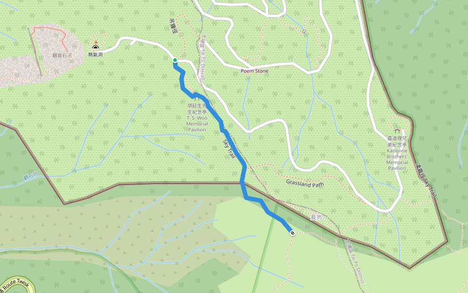 Sky Trail in New Territories | Walking Map