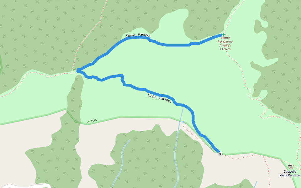 Spigo - Panteca | Walking Map