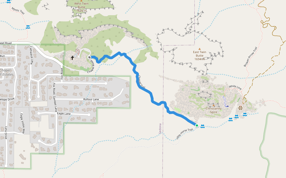 Chapel Trail in Arizona | Walking Map