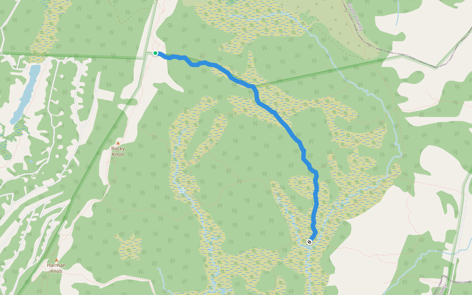Raven Ridge Trail in West Virginia | Walking Map