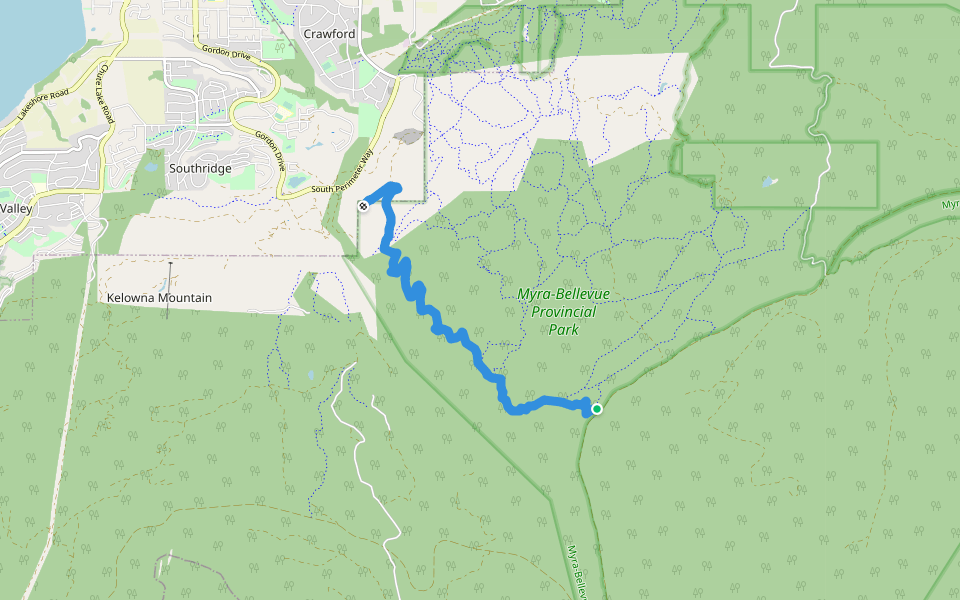 Crawford Canyon DH in British Columbia | Walking Map