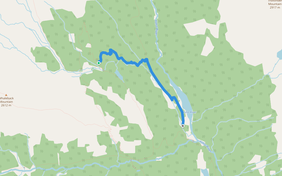 Twin Falls Trail in British Columbia | Walking Map
