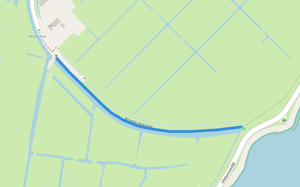 Ringdijk Blijkmeer in Noord-Holland | Walking Map