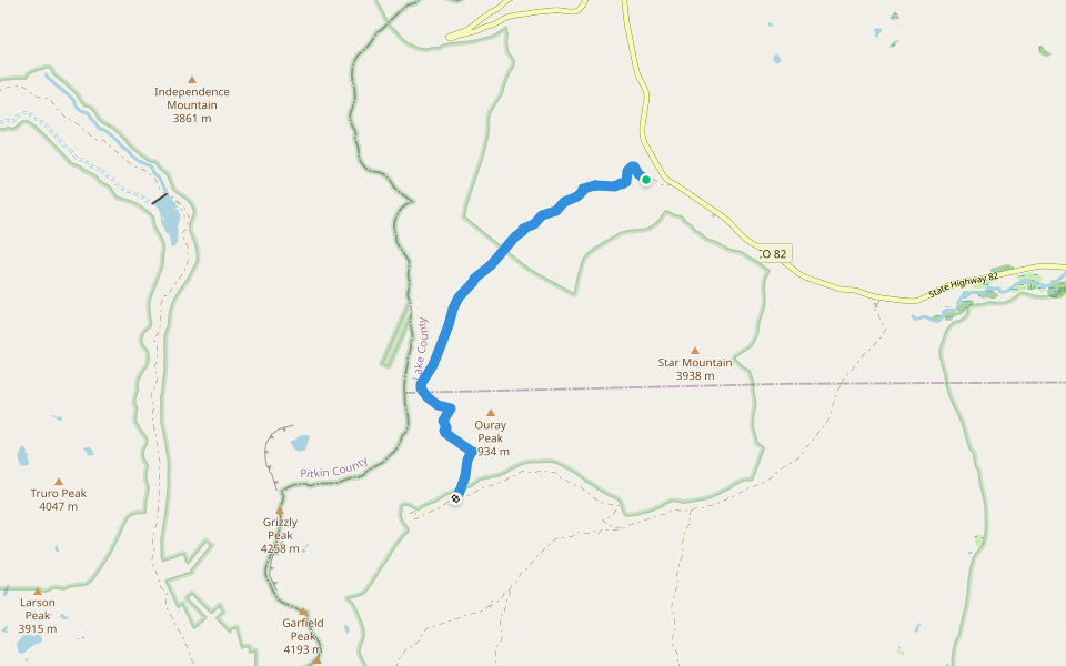 Graham Gulch Trail 1506 in Colorado | Walking Map