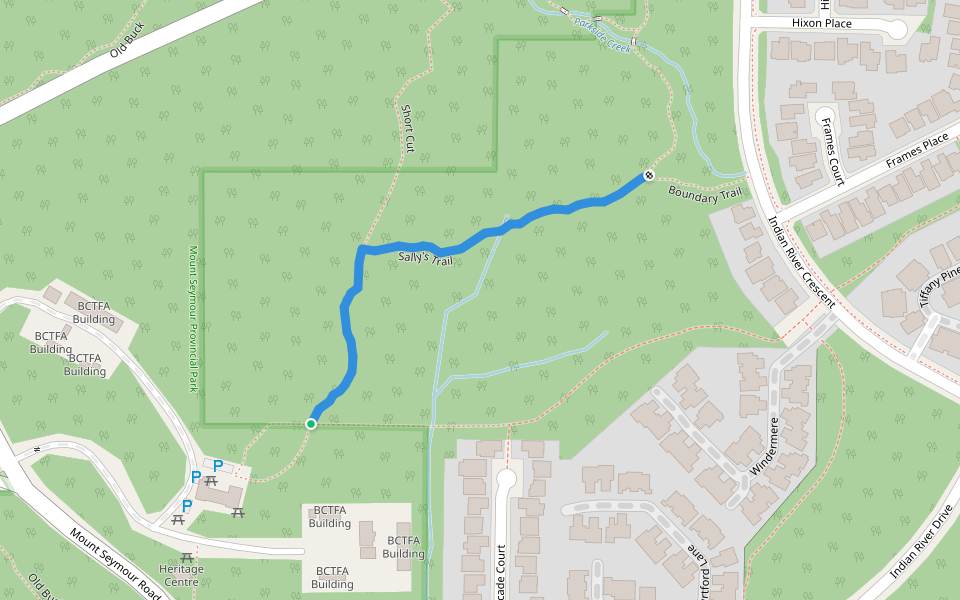 Sally's Trail in British Columbia | Walking Map
