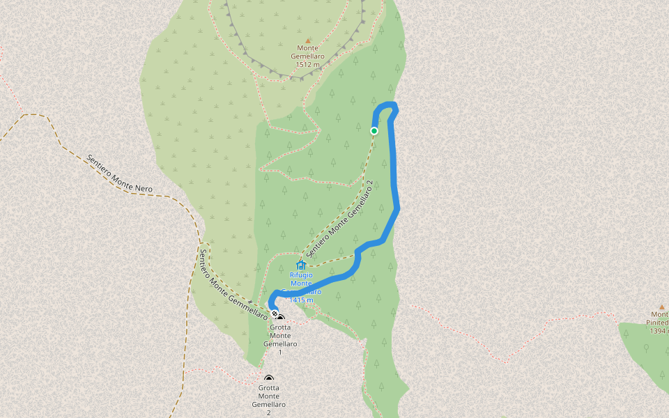 Monte Gemellaro path 1 | Walking Map
