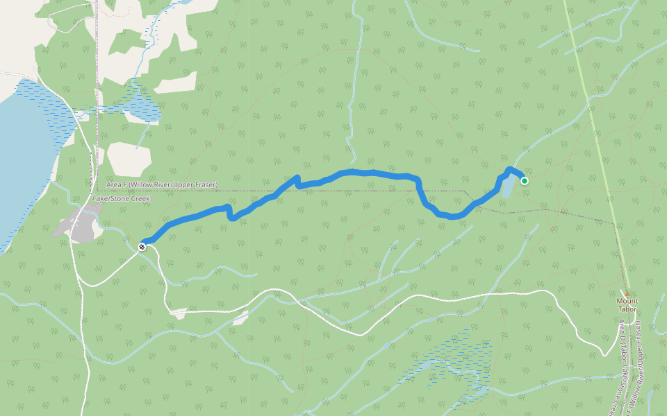 Troll Lake Trail in British Columbia | Walking Map