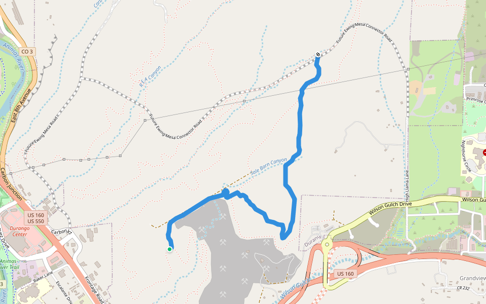 Cowboy Trail in Colorado | Walking Map