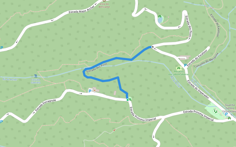 Picos Road in Rio de Janeiro | Walking Map