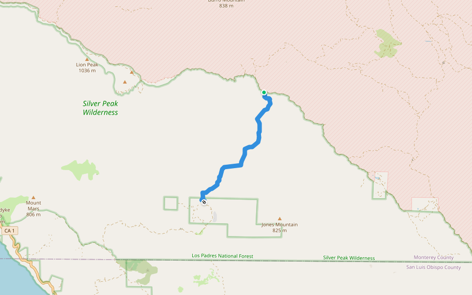 Lottie Potrero Trail in California | Walking Map
