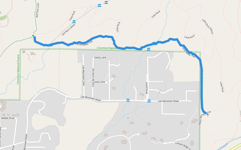 Pine Valley Trail in Arizona | Walking Map