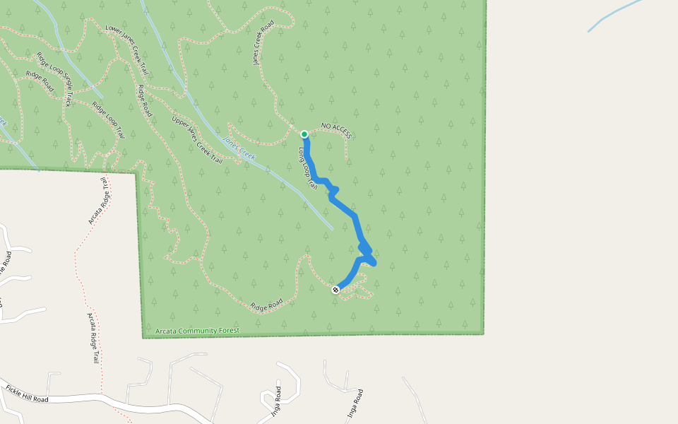 Long Loop Trail #17 in California | Walking Map