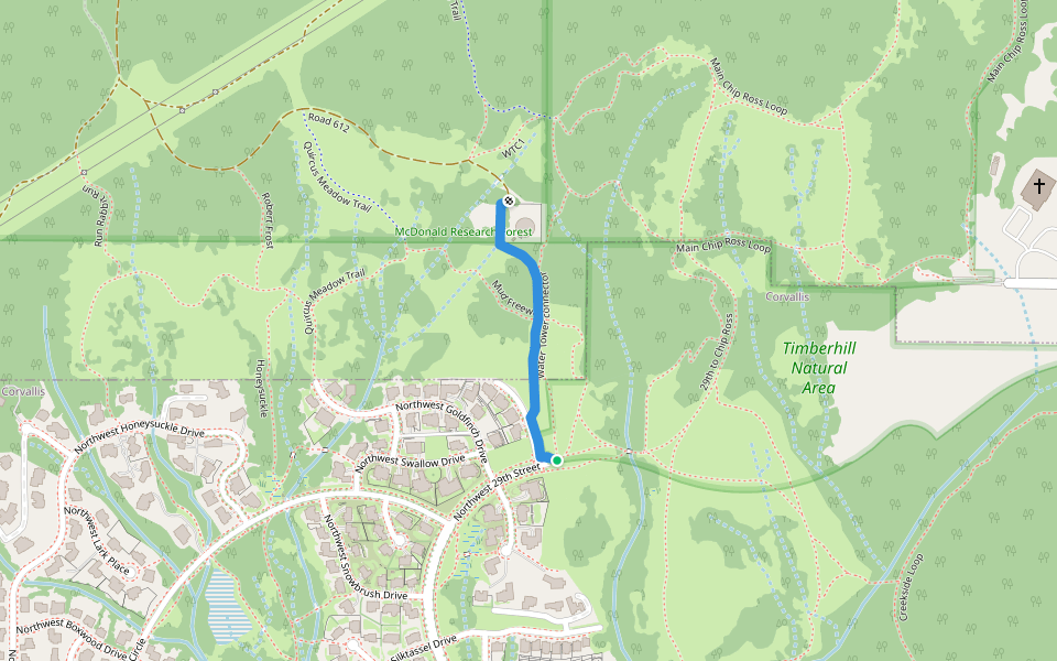 Water Tower connector in Oregon | Walking Map