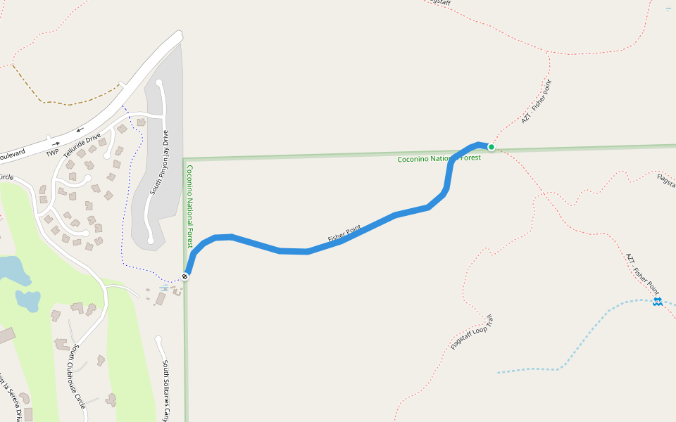 Fisher Point in Arizona | Walking Map