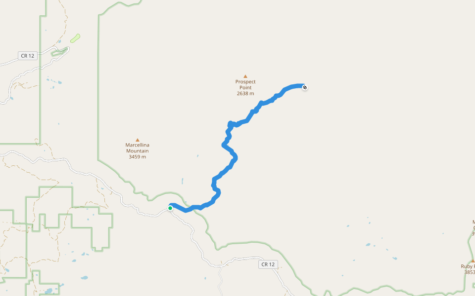 Ruby Anthracite Trail 836 in Colorado | Walking Map